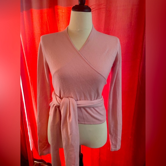 Alvin Valley | Sweaters | Alvin Valley 0 Cashmere Pink Ballet Wrap ...